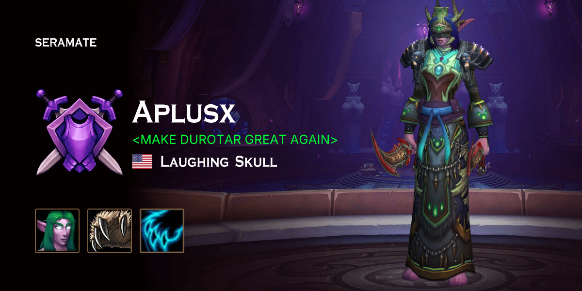 Aplusx @ Laughing Skull (US) · Seramate · WoW PvP Leaderboards, Arena Activity, Character ...